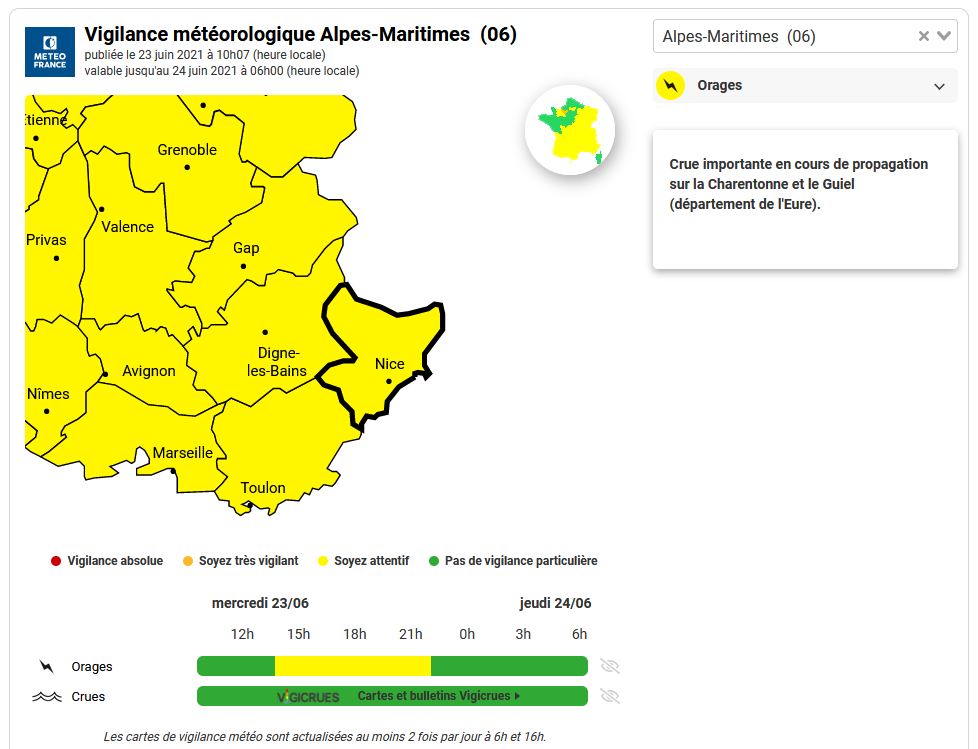 Vigilance« orage » jaune – situation météorologique à surveiller ... Vigilance« orage » jaune – situation météorologique à surveiller ...